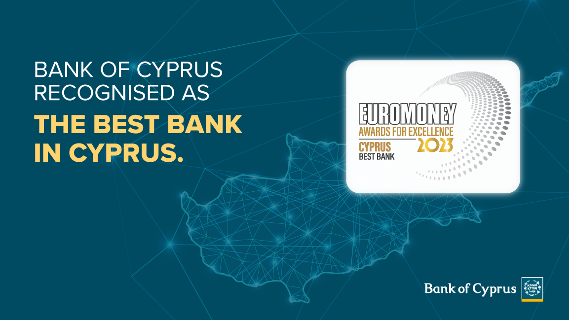 Best Bank in Cyprus for the 8th year - Bank of Cyprus